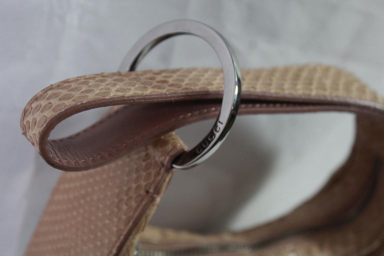 Gucci Beige / Pink Mini Handbag in Python Leather at 1stDibs