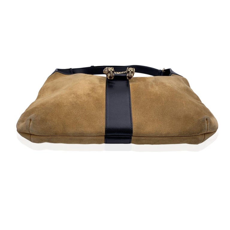 Gucci Beige Suede and Leather Dionysus Hobo Tote Shoulder Bag For Sale at 1stDibs