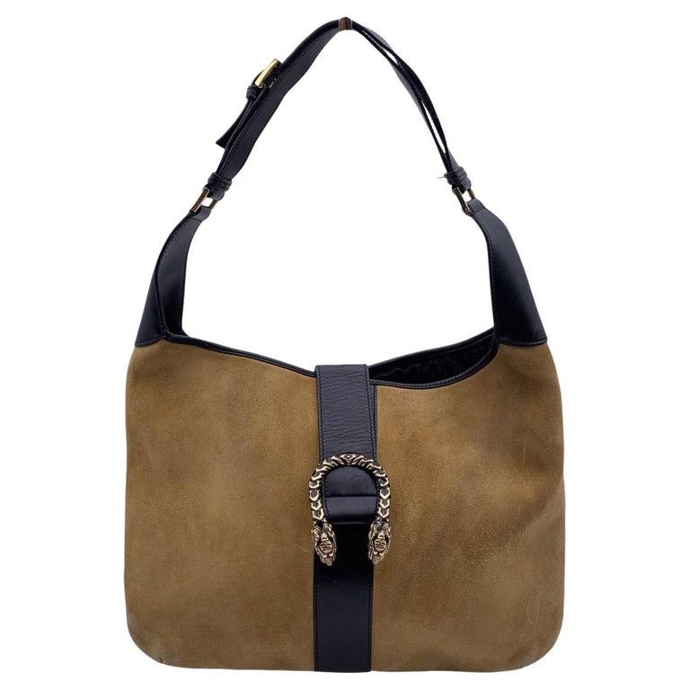 Gucci Beige Suede and Leather Dionysus Hobo Tote Shoulder Bag For Sale ...