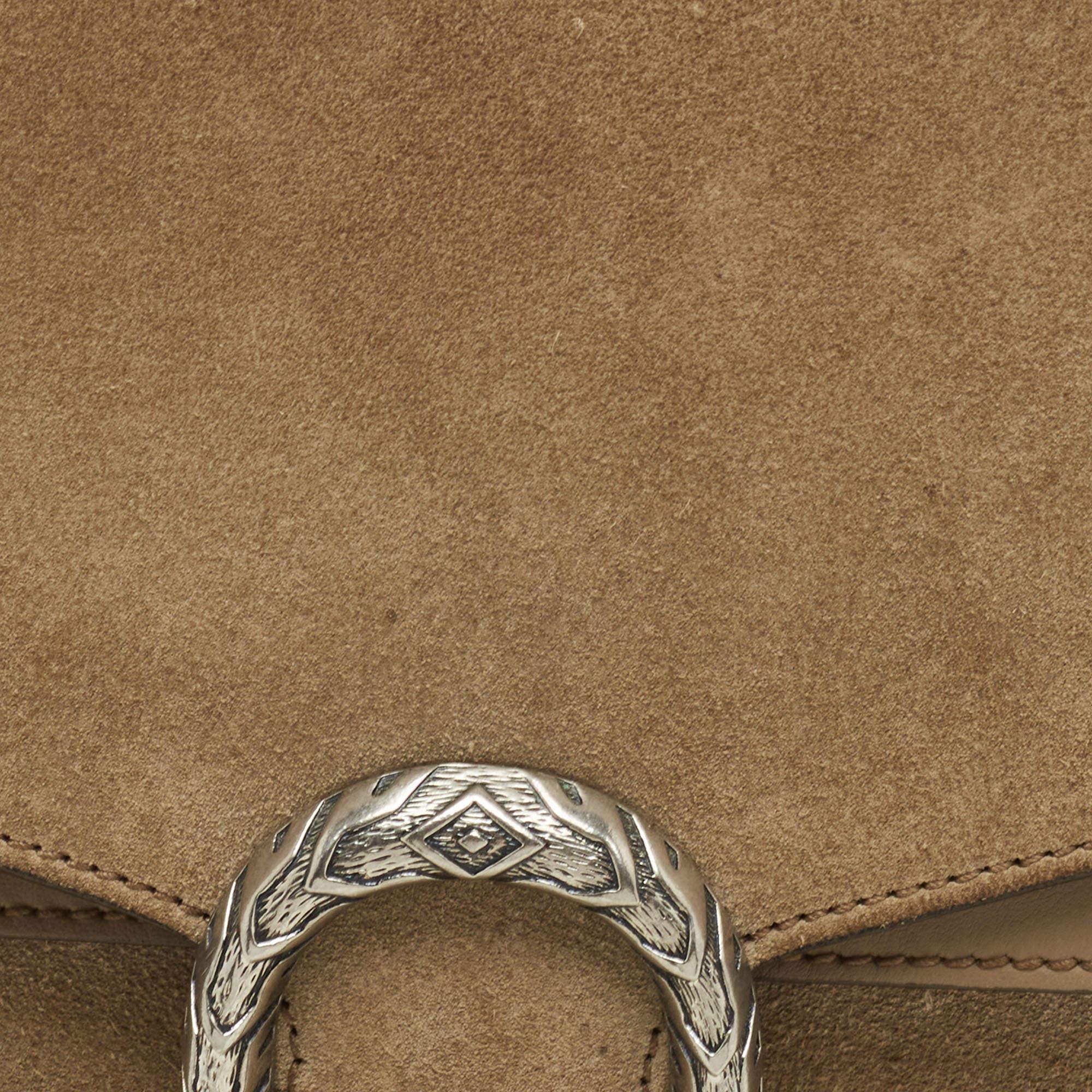 Gucci Beige Suede and Leather Medium Dionysus Shoulder Bag For Sale at ...