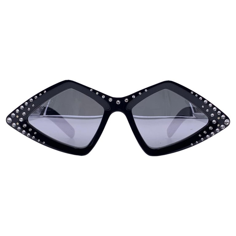 Gucci Black Acetate Rhinestones GG0496S Sunglasses 59/18 145mm For Sale ...