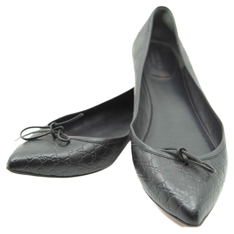 Gucci black ballerina flats For Sale at 1stDibs