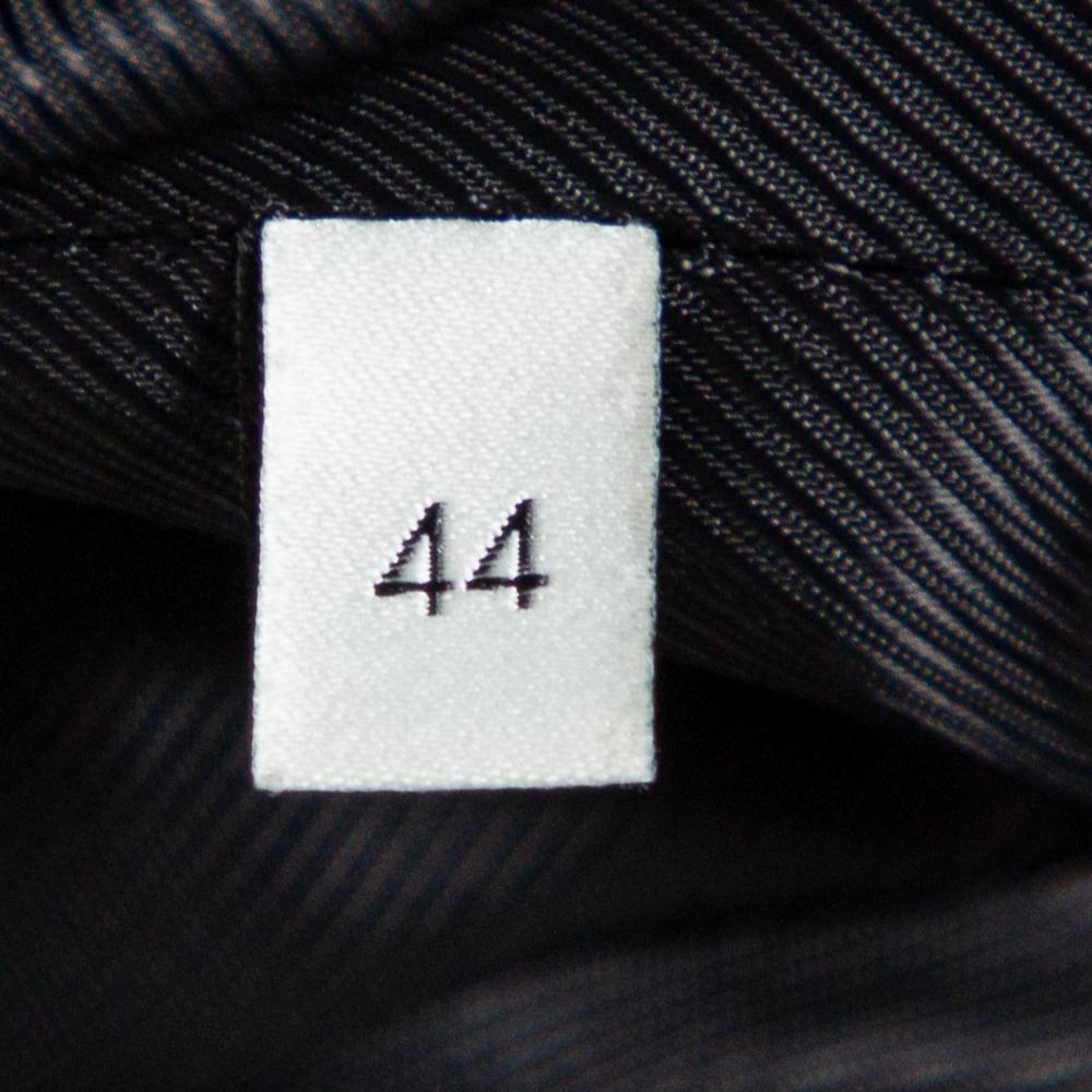 Gucci Black Crepe Fox Badge Contrast Trim Detail Blazer M at 1stDibs ...