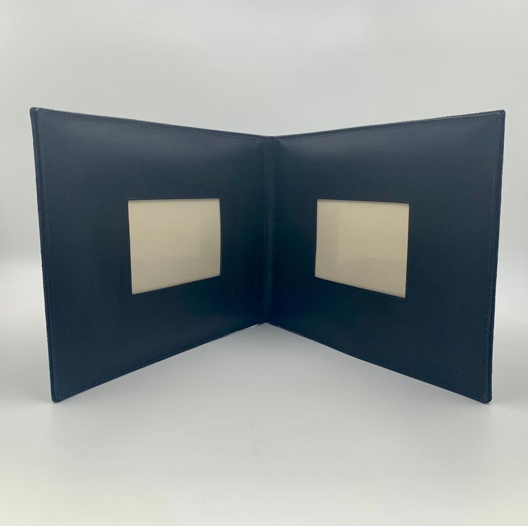 Gucci Black GG Supreme Leather, Canvas Monogram Bi-Fold Picture Frame ...