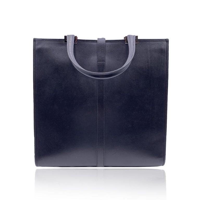 Gucci Black Leather Bardot Handbag Satchel Tote Top Handles Bag For ...