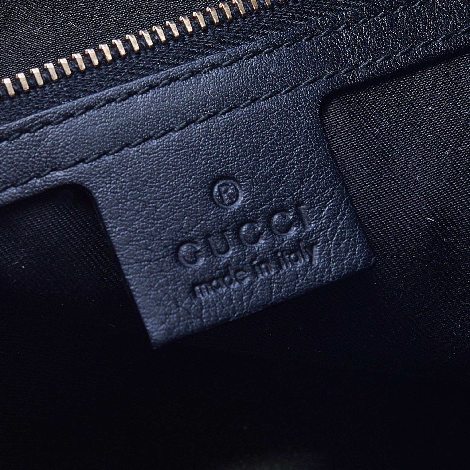 Gucci Black Leather Large Queen Hobo at 1stDibs