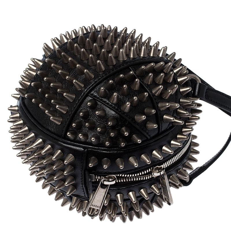 Gucci Black Leather Mini Spike Tifosa Bag For Sale at 1stDibs | gucci ...