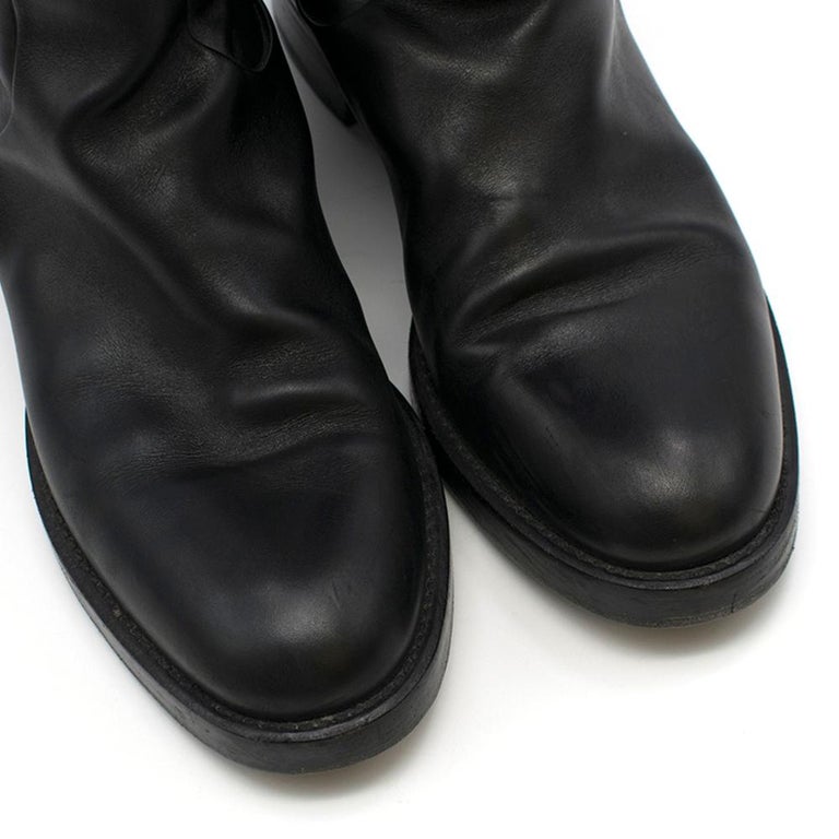 Gucci Black Leather Riding Boots SIZE 39 at 1stDibs | gucci riding boots