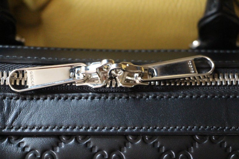 Gucci Black Leather Signature Bag , Gucci Signature Briefcase at ...