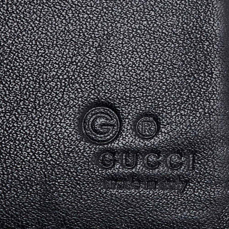 Gucci Black Microguccissima Leather Money Clip Wallet at 1stDibs