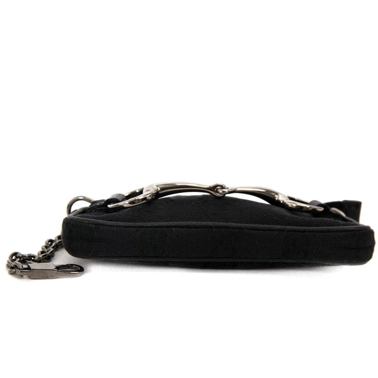 Gucci Black Monogram Key Case at 1stDibs