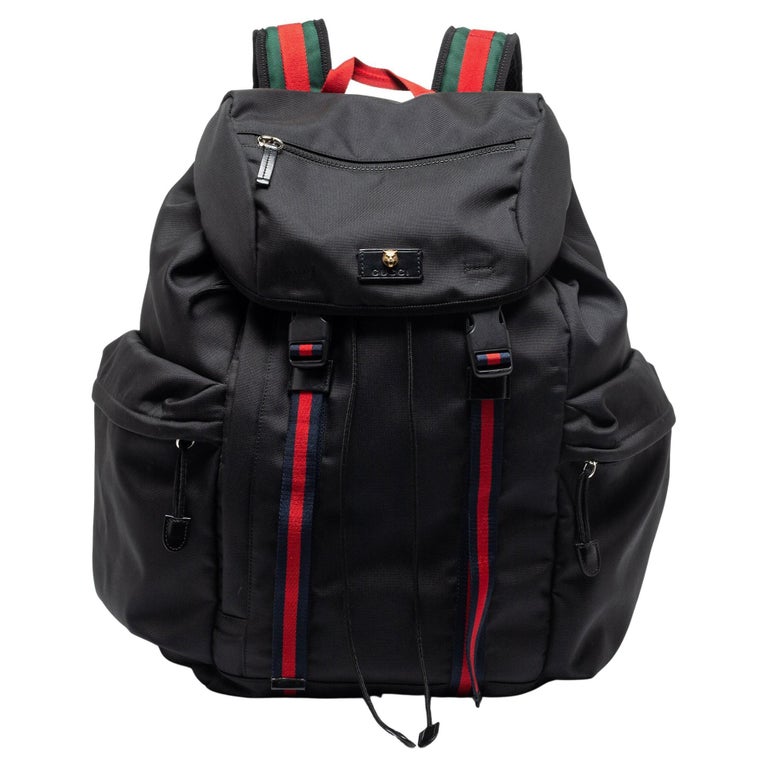Gucci Black Nylon Techpack Backpack at 1stDibs