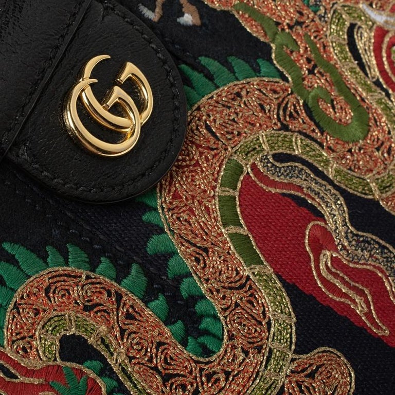 Gucci Black Suede and Leather Ophidia Dragon Bag at 1stDibs | gucci ...