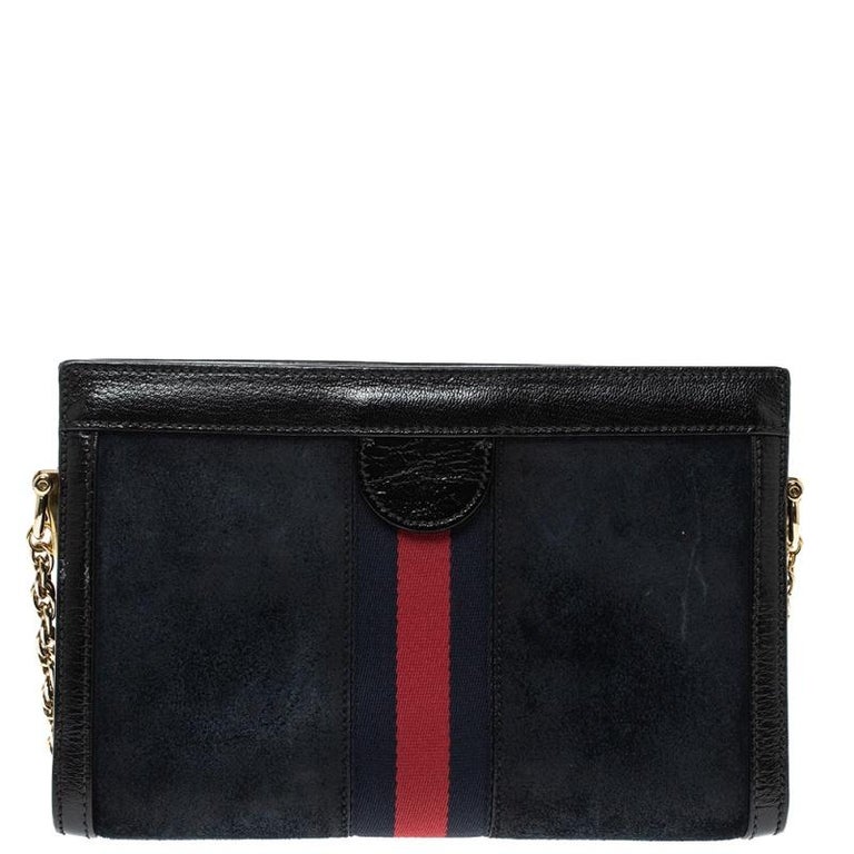 Gucci Black Suede and Leather Ophidia Dragon Bag at 1stDibs | gucci ...