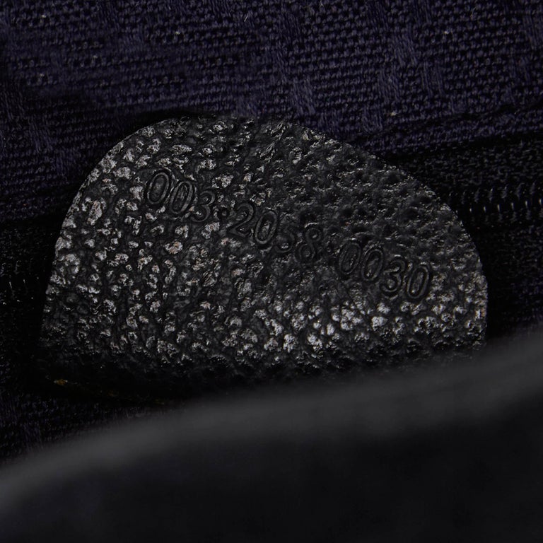 Gucci Black Suede Leather Bamboo Drawstring Backpack Italy For Sale at ...