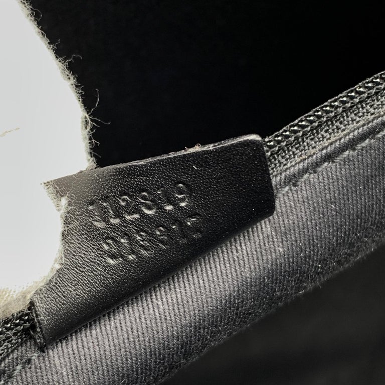 Gucci Black Vinyl Monogram Guccissima Canvas Tote Shoulder Bag For Sale ...