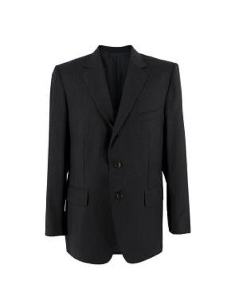 Gucci Black Wool Single Breasted Tailored Jacket For Sale at 1stDibs