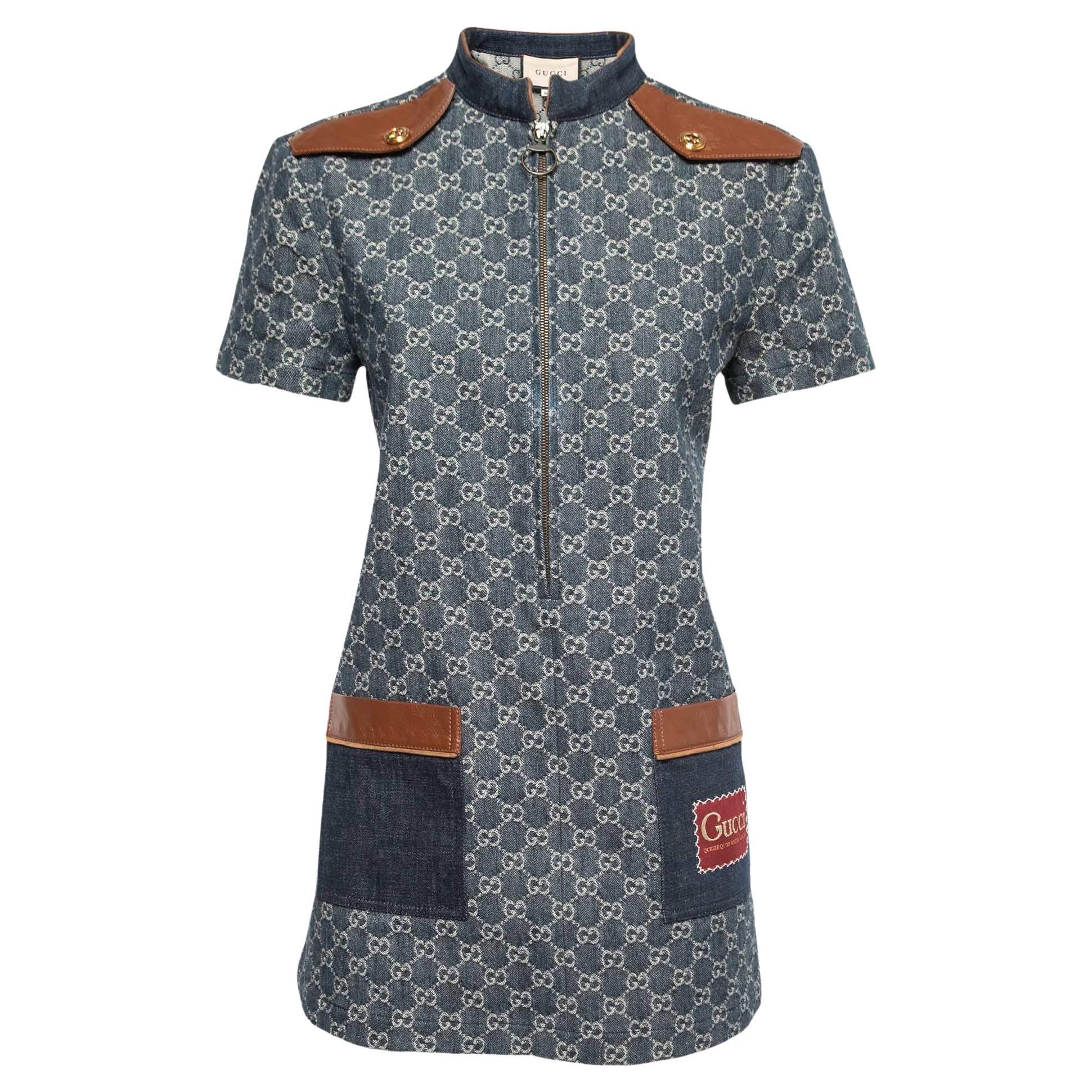 Gucci Blue Dress - 63 For Sale on 1stDibs | gucci fitted navy blue dress