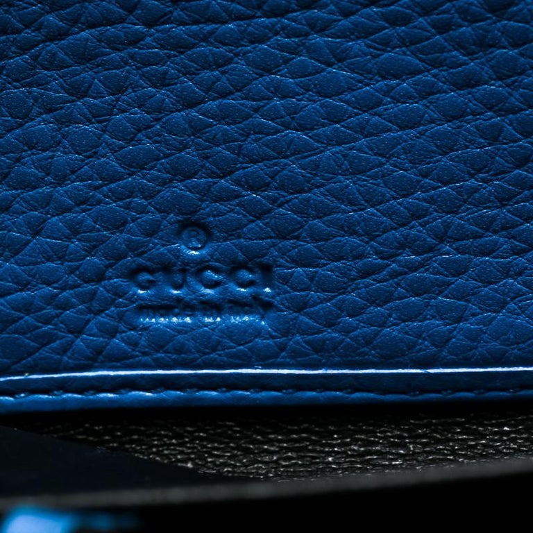 Gucci Blue Leather Soho Zip Around Wallet For Sale at 1stDibs | gucci ...