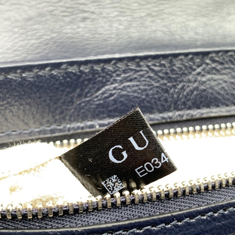 Gucci Blue Monogram Matelassé Canvas Diagonal Marmont Shoulder Bag For ...