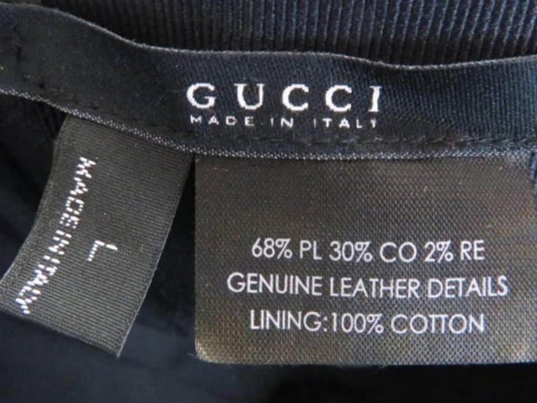 Gucci Blue Navy and Red Monogram Baseball Cap 227984 Hat at 1stDibs