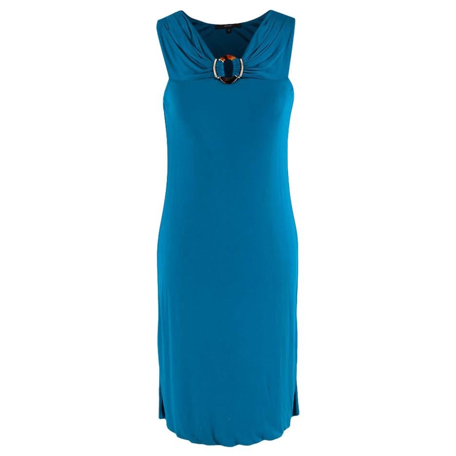 GUCCI Blue Ruffled Tulle and Organza Gown Dress IT40 US 2-4 For Sale at ...