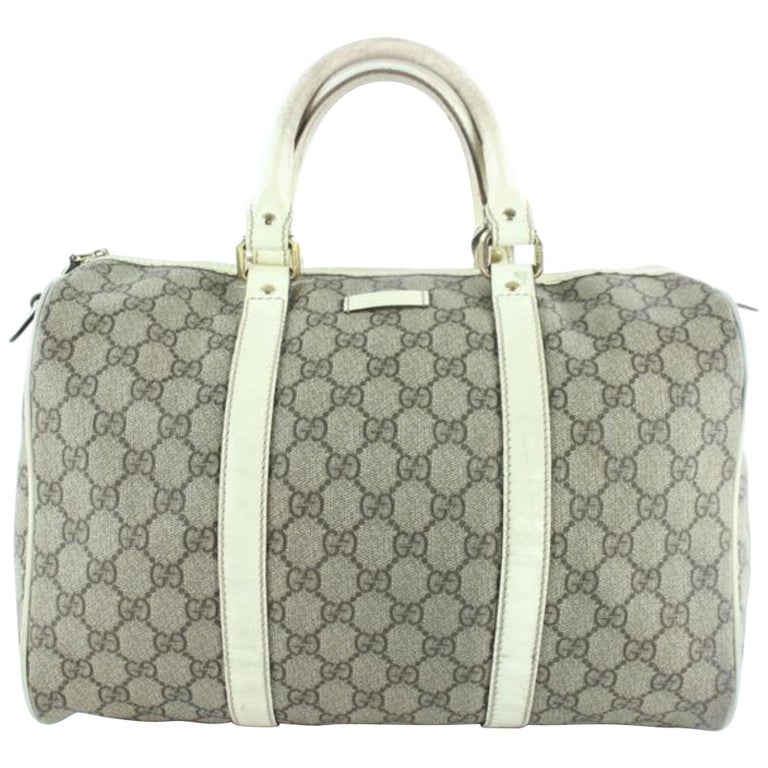 Gucci Boston Supreme Monogram Gg Joy 21gz1217 Brown Coated Canvas ...