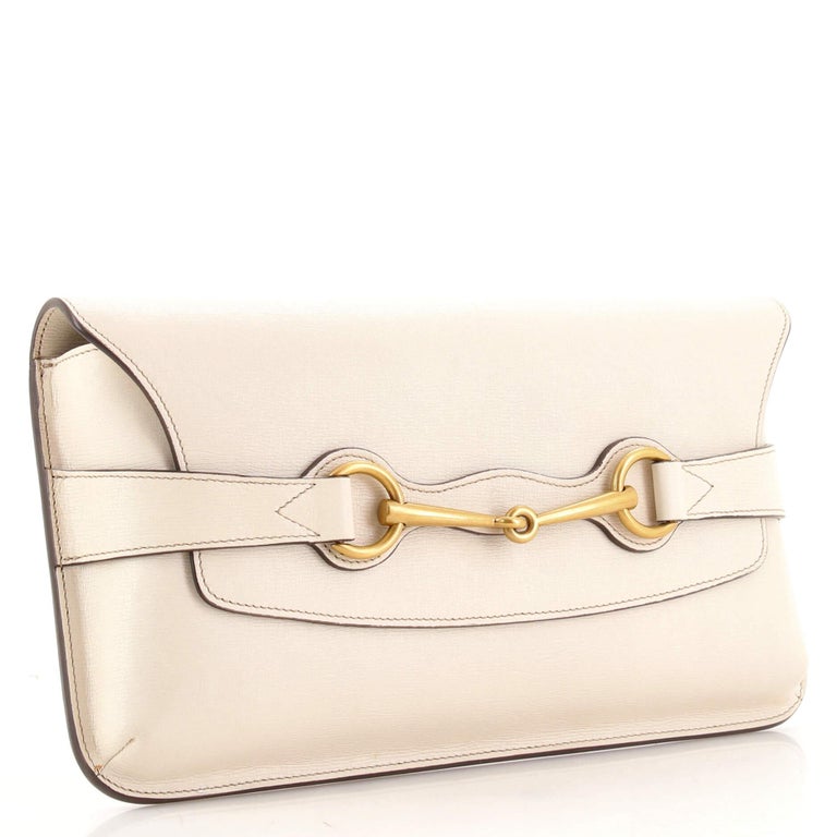 Gucci Bright Bit Clutch Leather For Sale at 1stDibs