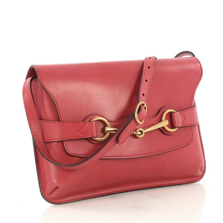 Gucci Bright Bit Shoulder Bag Leather at 1stDibs