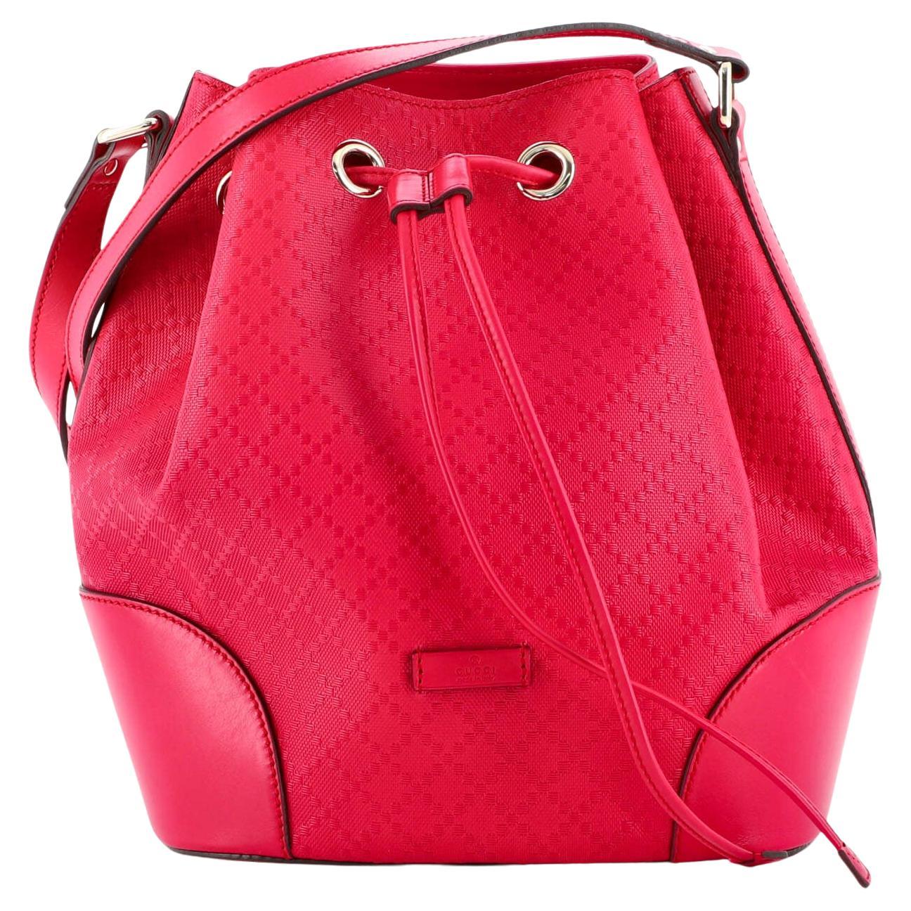 Gucci Bright Bucket Bag Diamante Leather Large For Sale at 1stDibs