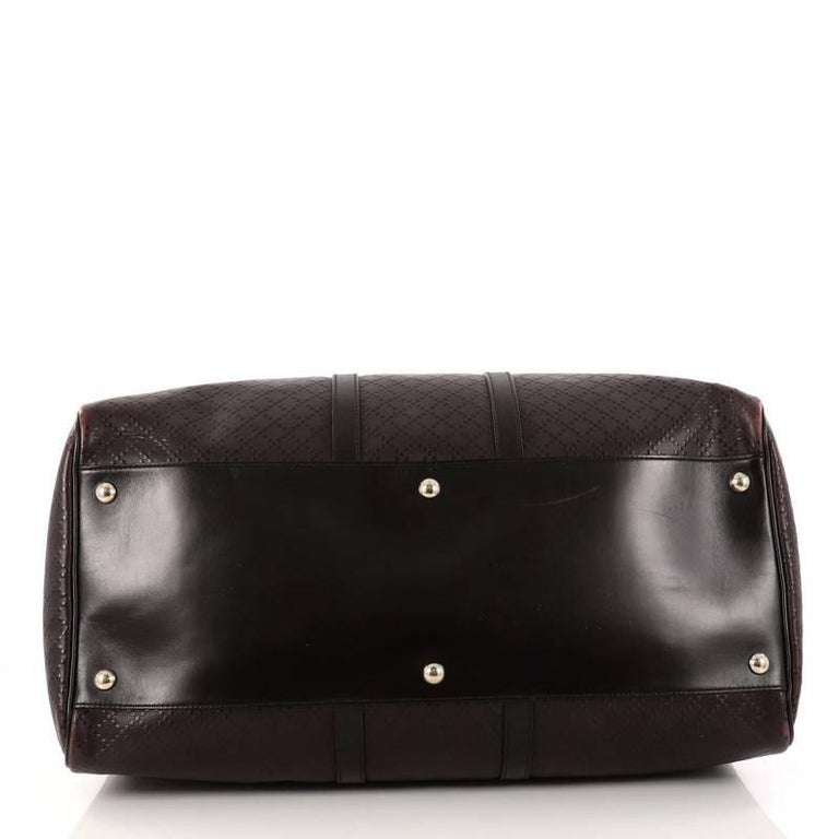 Gucci Bright Carry On Duffle Bag Diamante Leather Large At 1stdibs