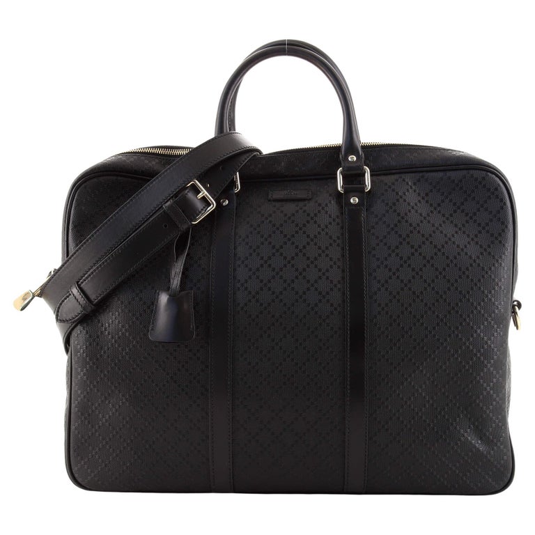 Gucci Bright Convertible Briefcase Diamante Leather Large at 1stDibs