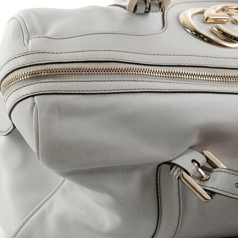 Gucci Britt Boston Duffle Bag Leather Large at 1stDibs