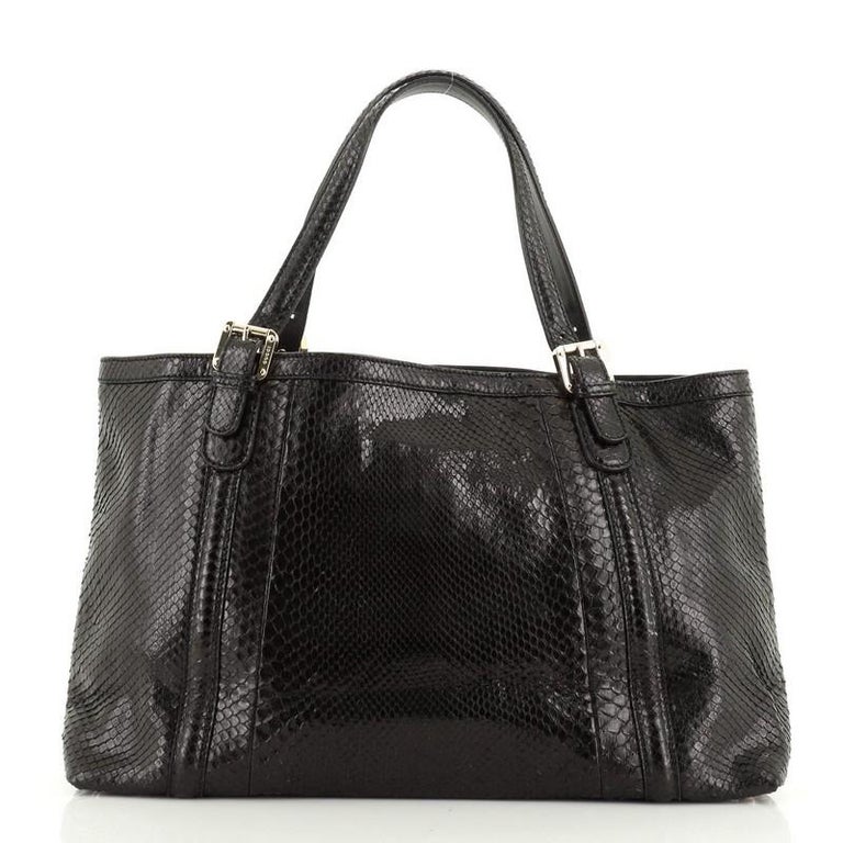 Gucci Britt Tote Python Medium at 1stDibs