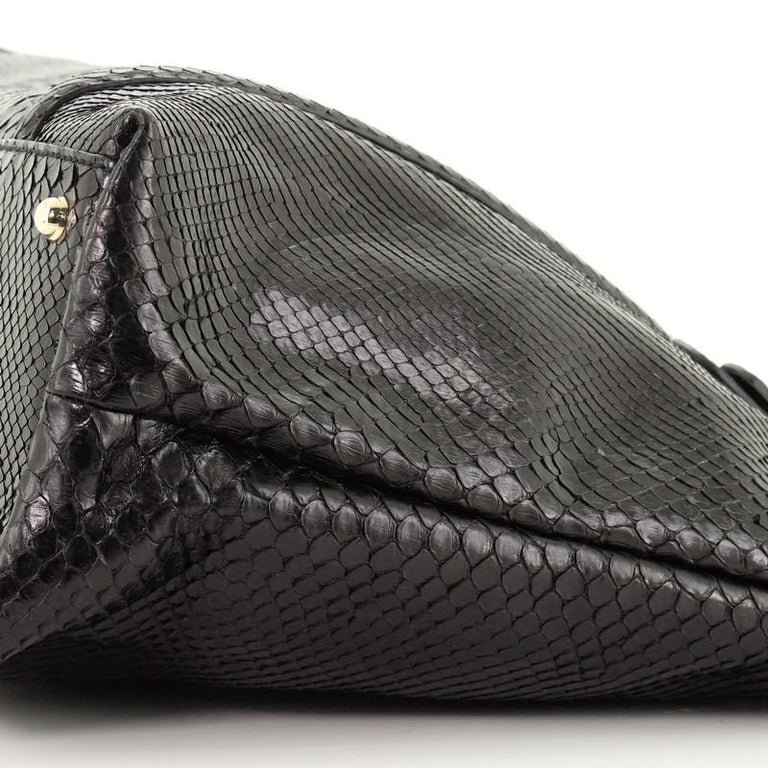 Gucci Britt Tote Python Medium at 1stDibs