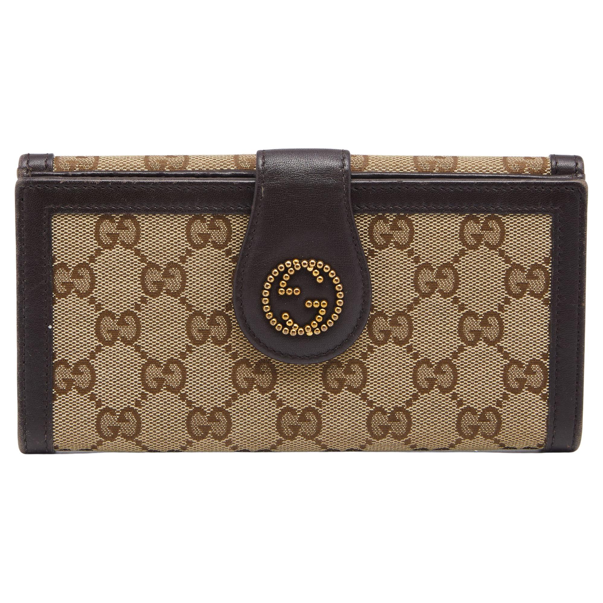 Gucci Monogram Canvas Wallet at 1stDibs | gucci monogram wallet, gucci ...