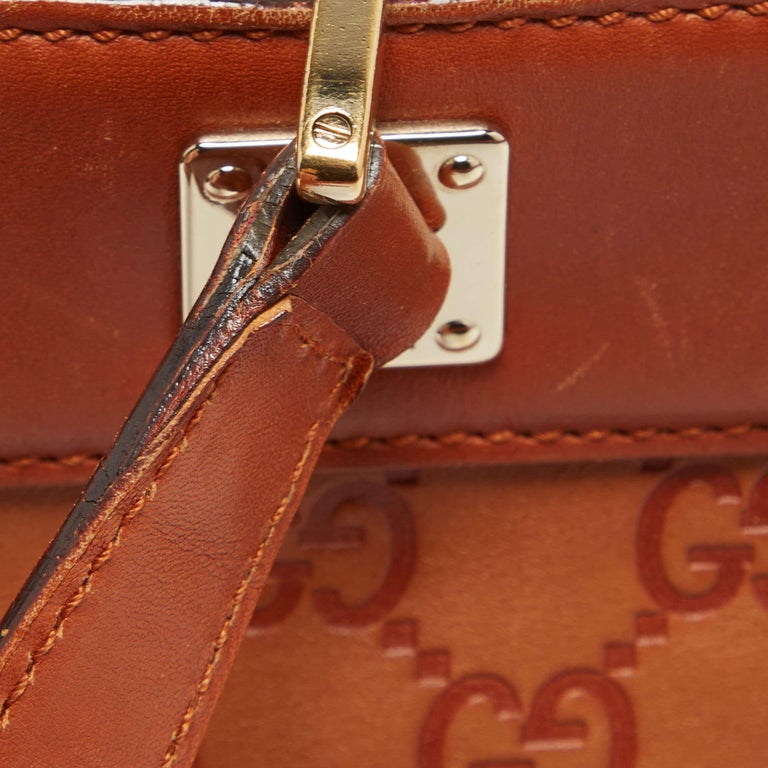 Gucci Brown Guccissima Leather Medium Punch Tote For Sale at 1stDibs