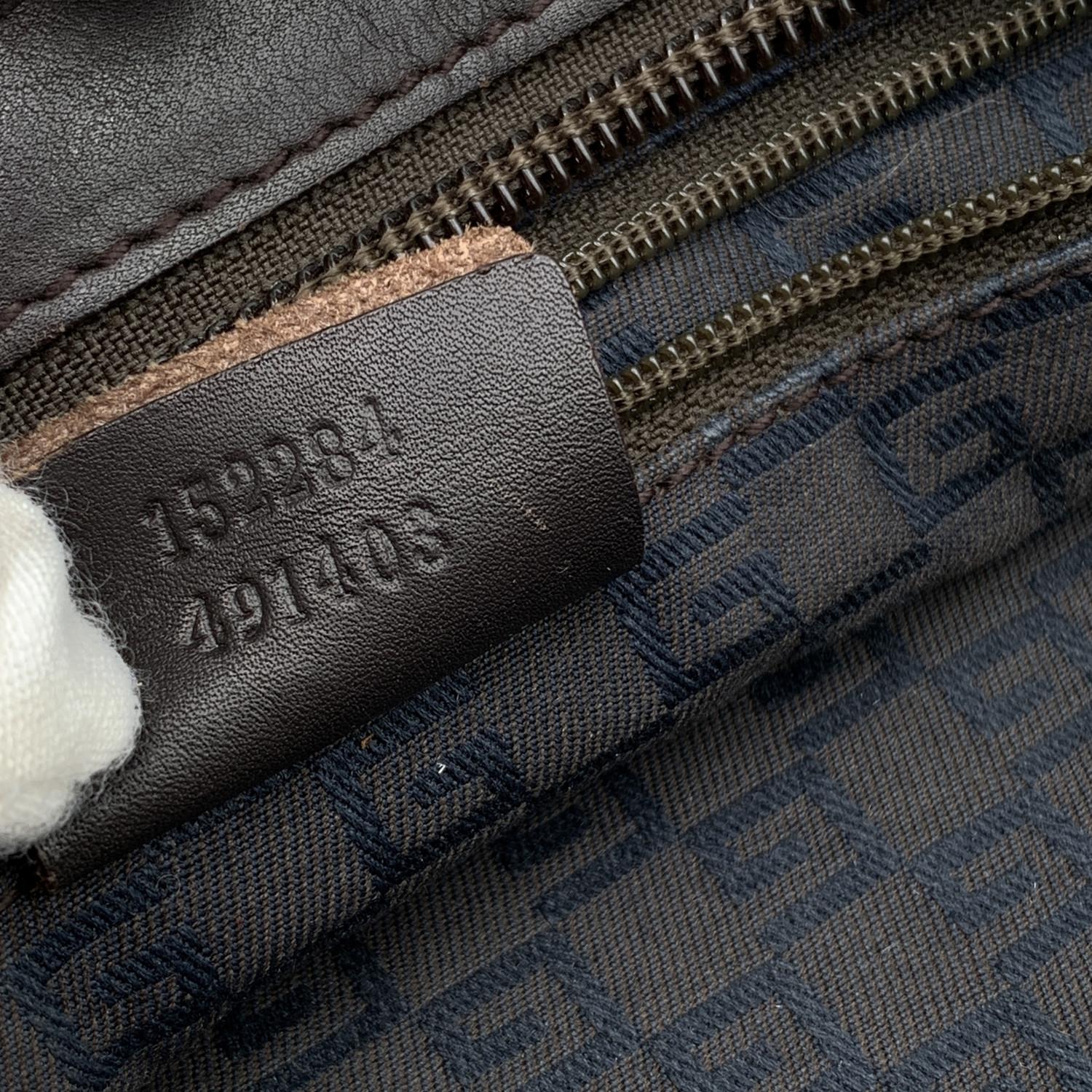 Gucci Brown Monogram Canvas Tote Bag Handbag For Sale at 1stDibs