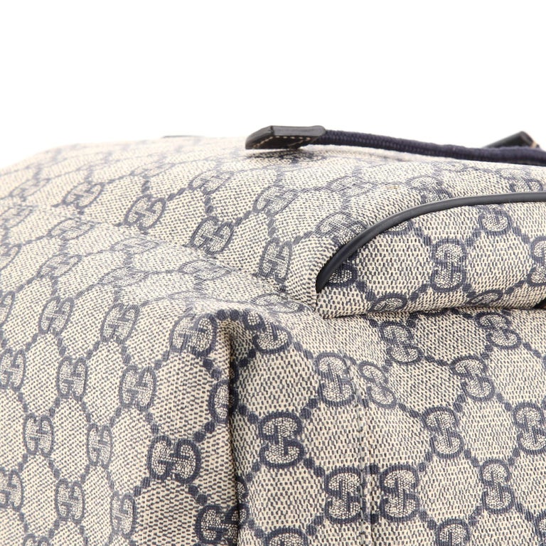 Gucci Buckle Backpack GG Coated Canvas Medium at 1stDibs