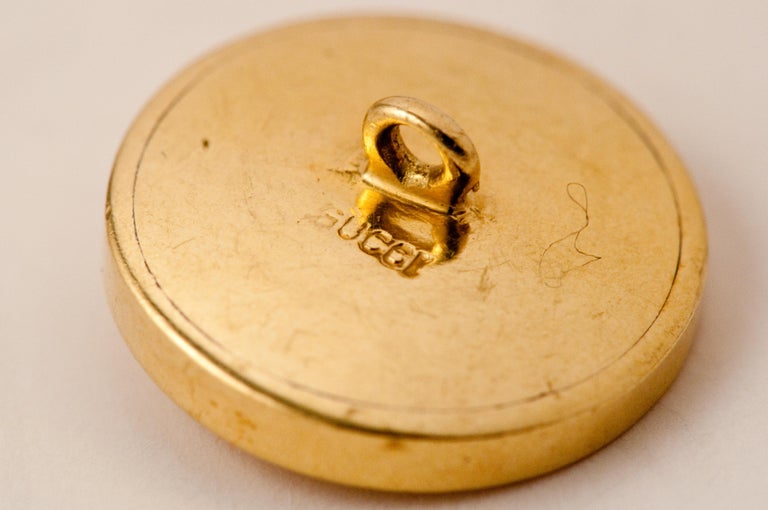 Gucci Button in Gold 18 Carat at 1stDibs