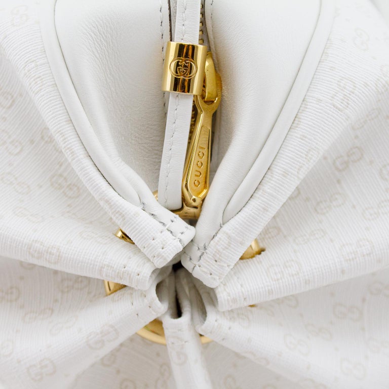 Gucci by Alessandro Michele White Monogram Candy Bag For Sale at 1stDibs