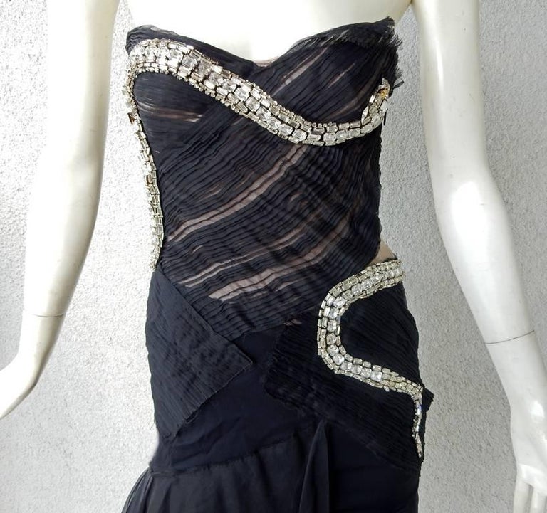 Gucci by Tom Ford 2004 Jeweled Snake Evening Dress NWT at 1stDibs