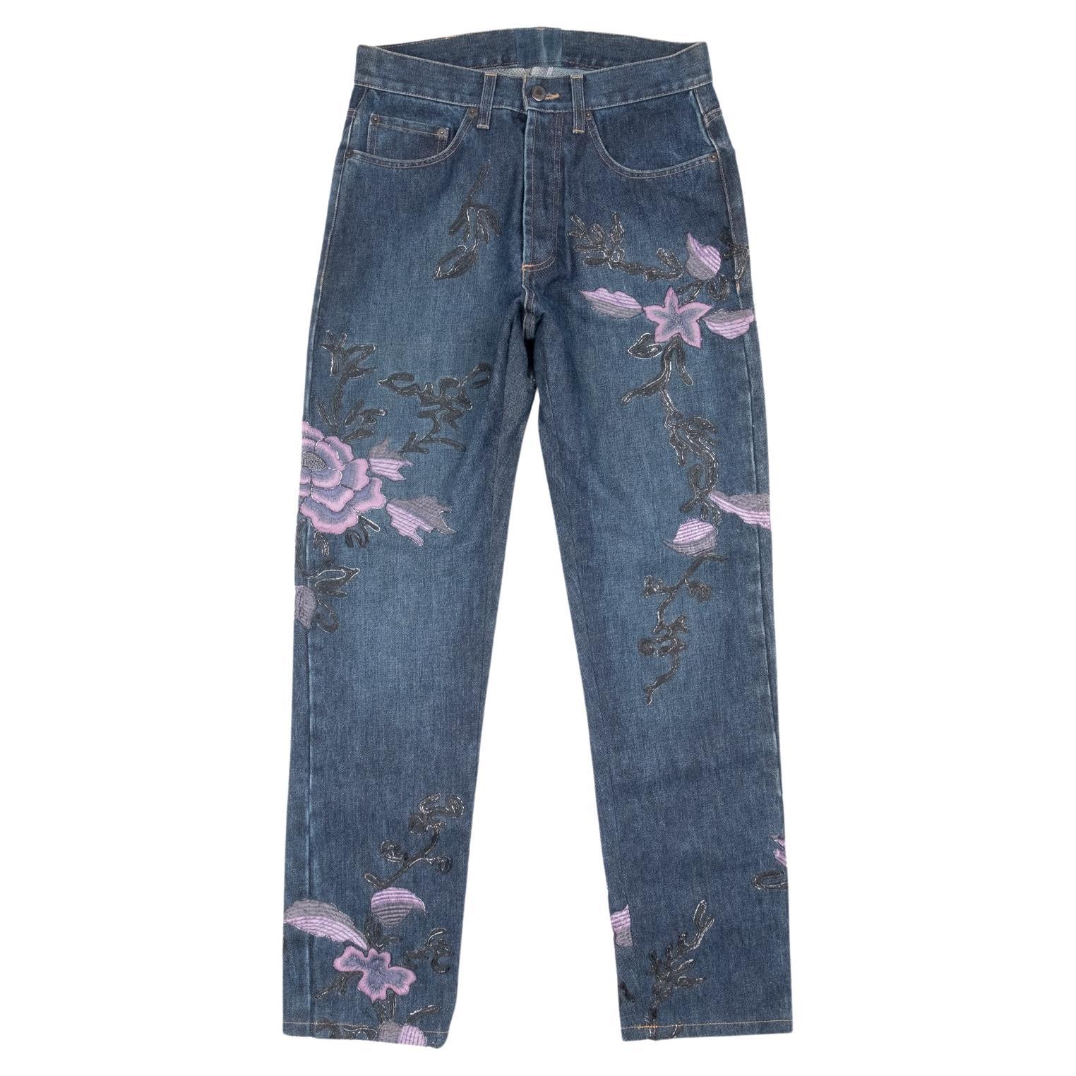 S/S 2001 Gucci by Tom Ford Runway Hot Pink Silk Pants For Sale at 1stDibs