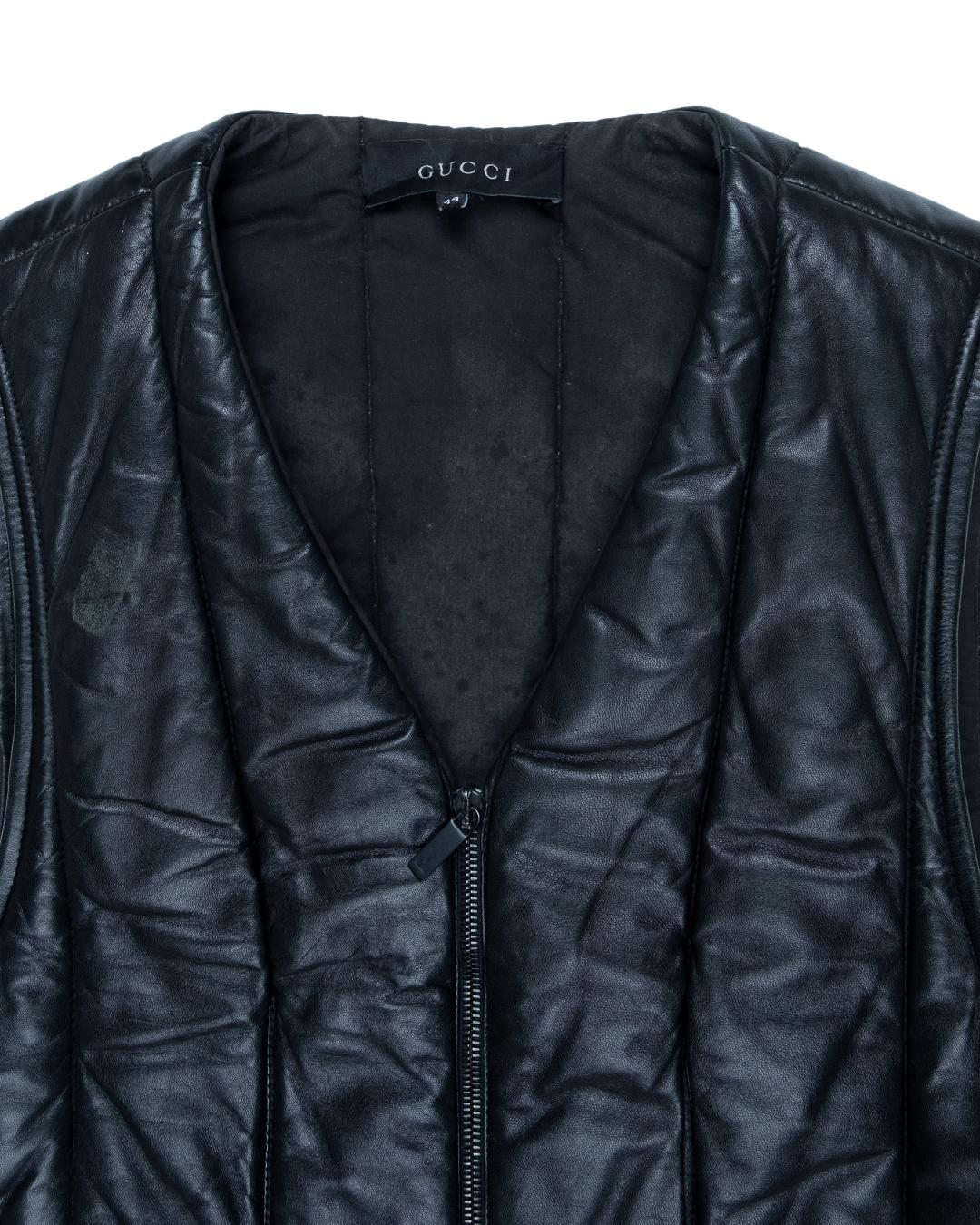 Gucci by Tom Ford AW1999 Leather Tactical Vest For Sale at 1stDibs