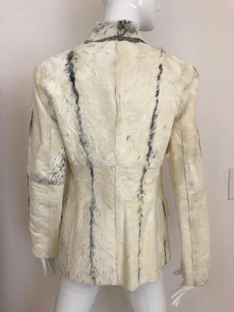 Gucci by Tom Ford Creme Pony Hair Jacket at 1stDibs