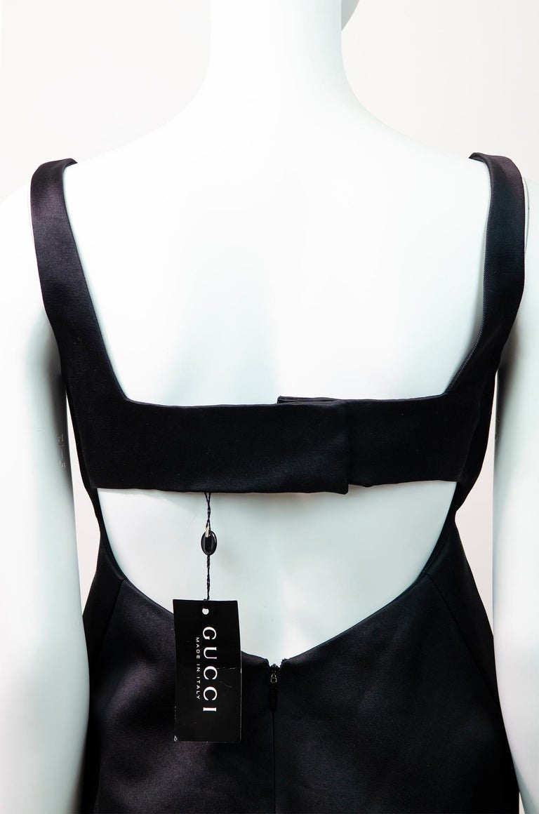 GUCCI BY TOM FORD F/W 2001 Runway Satin Dress - With Original Tags For ...
