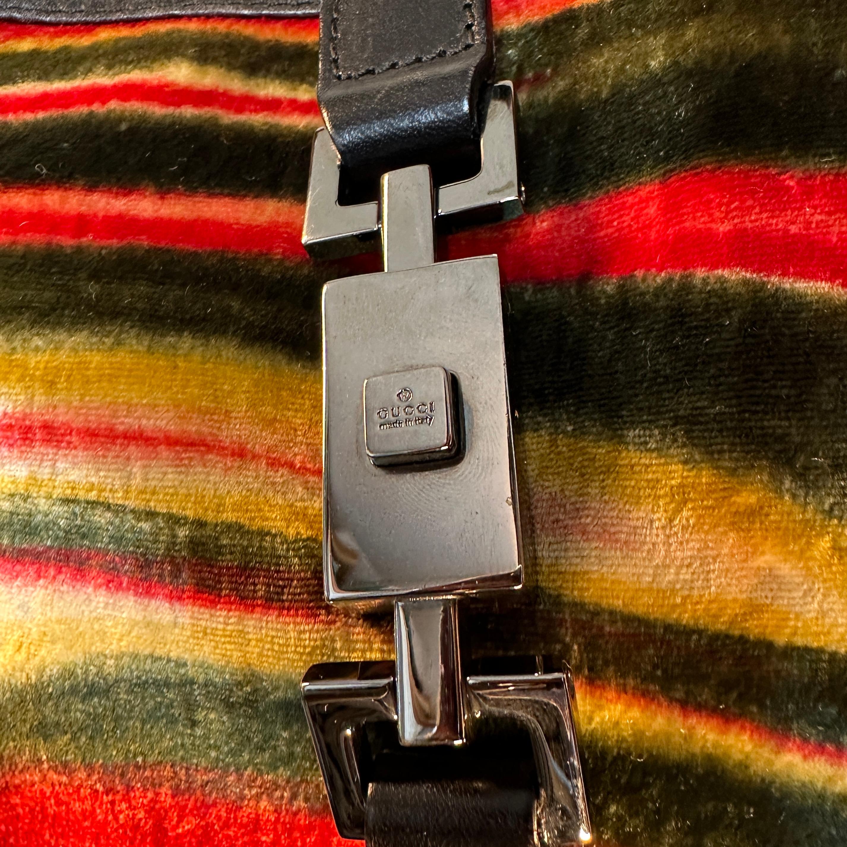 Gucci by Tom Ford Fall 1999 Velvet Psychedelic Jackie Bag For Sale at ...