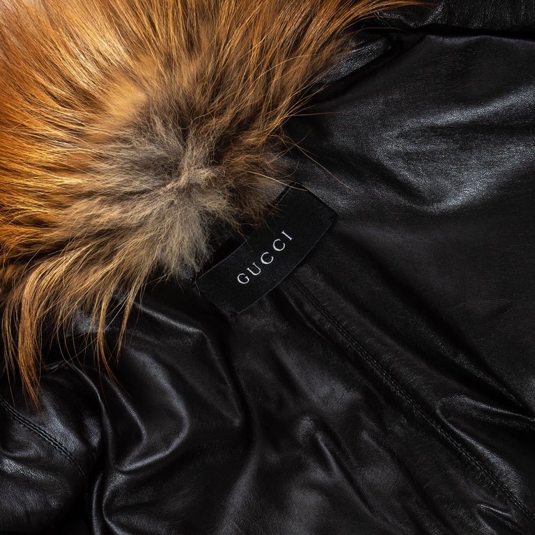 Gucci by Tom Ford leopard print rabbit and fox fur cropped jacket, fw ...