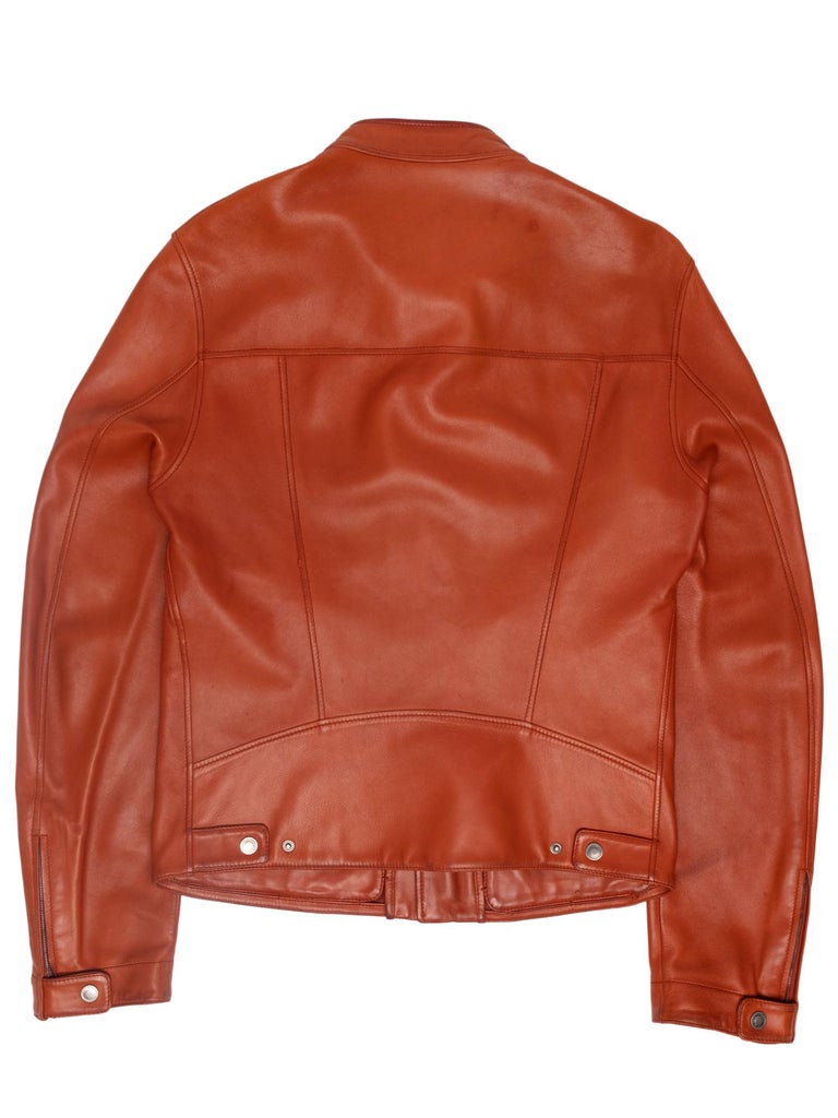 Gucci by Tom Ford Orange Rider Jacket For Sale at 1stDibs