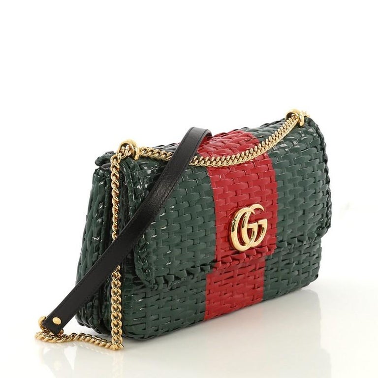 Gucci Cestino Flap Shoulder Bag Wicker Small at 1stDibs